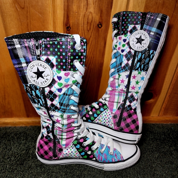 Converse | Shoes | Rare New Converse All Star Calf Knee High Junior ...